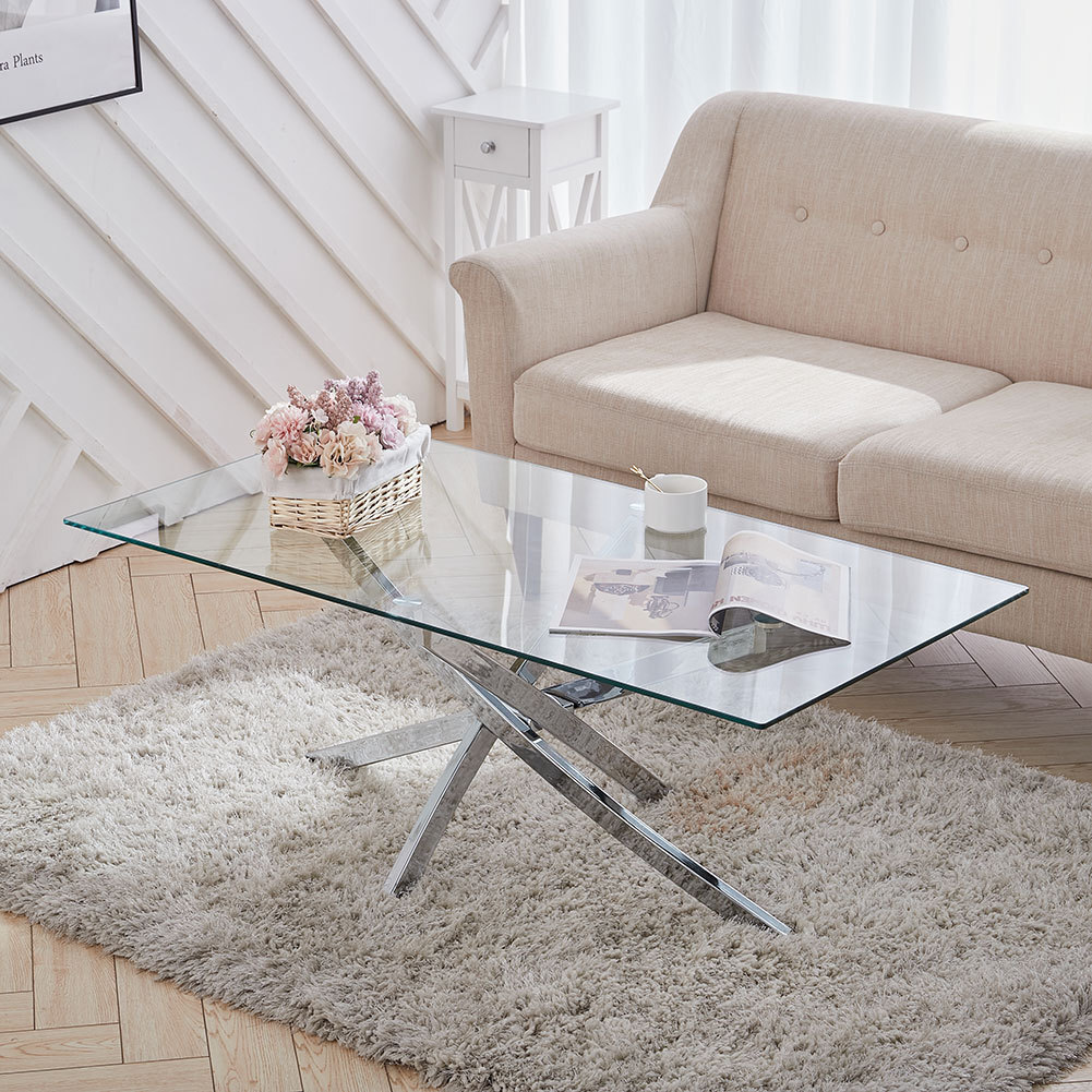 Modern Glass Coffee Tables Living Room