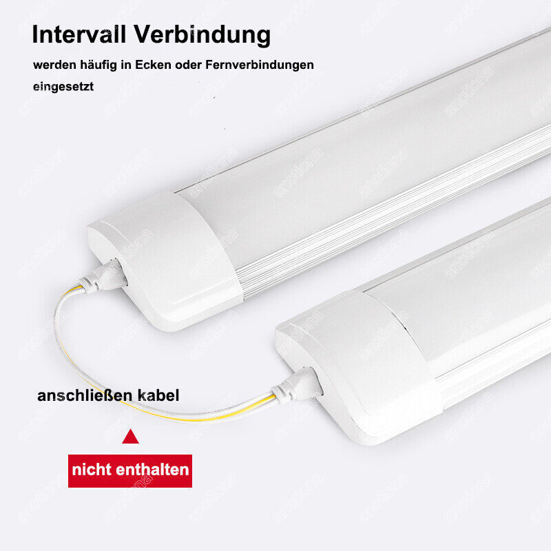 3FT LED BATTEN LIGHT STRIP LOW PROFILE SLIM FLUORESCENT FITTING LAMPS ...