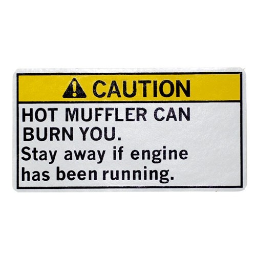 OEM Honda GX160, GX200-GX390 Muffler Warning Decal | eBay