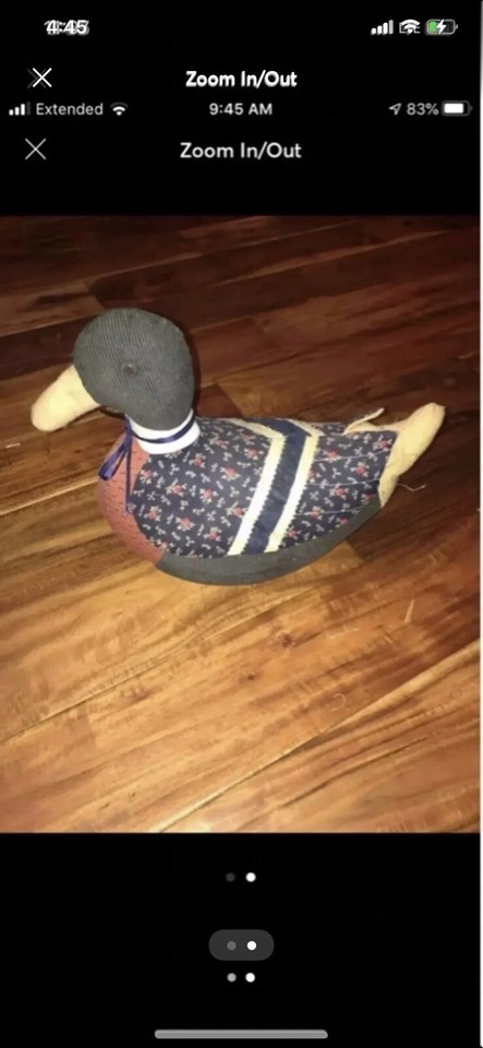 vinatge patchwork duck figurine | eBay