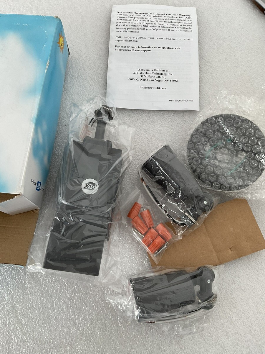 X10 Powerhouse Motion Sensor With Dual Floodlights Model Pr511 No Box