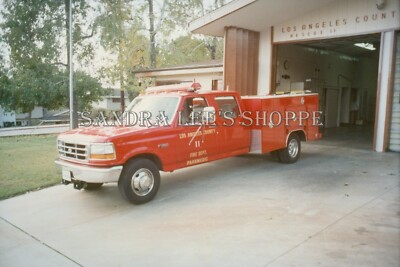 Fire Truck Paramedic 11 LA County Fire Dept Altadena CA 4x6 Photo #530 ...