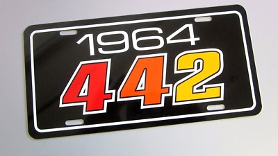 1964 Oldsmobile 442 license plate tag 64 Olds Cutlass Muscle Car 4 4 2 ...