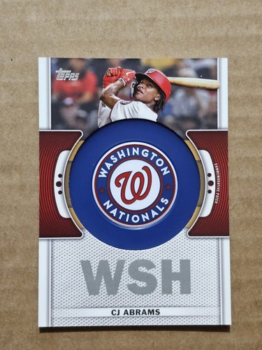 2023 Topps, Commemorative Team Logo Patch Relic, C.J. Abrams, Card #TLP ...