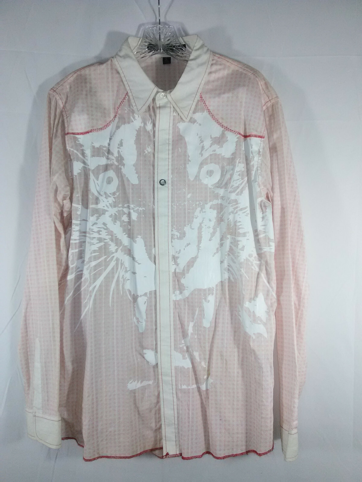 VINTAGE CABRAL SABER TOOTH TIGER SCREEN PRINT BUTTON … - Gem