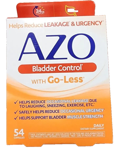AZO Bladder Control with Go-Less Helps Reduce Leakage & Urgency 54 ...