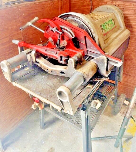 RIDGID 1224 Power Threading Machine - Includes Rolling Stand & Foot ...