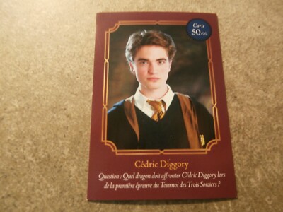 CEDRIC DIGGORY (HARRY POTTER), TRADING CARD, COLLECTOR (JT29) | eBay