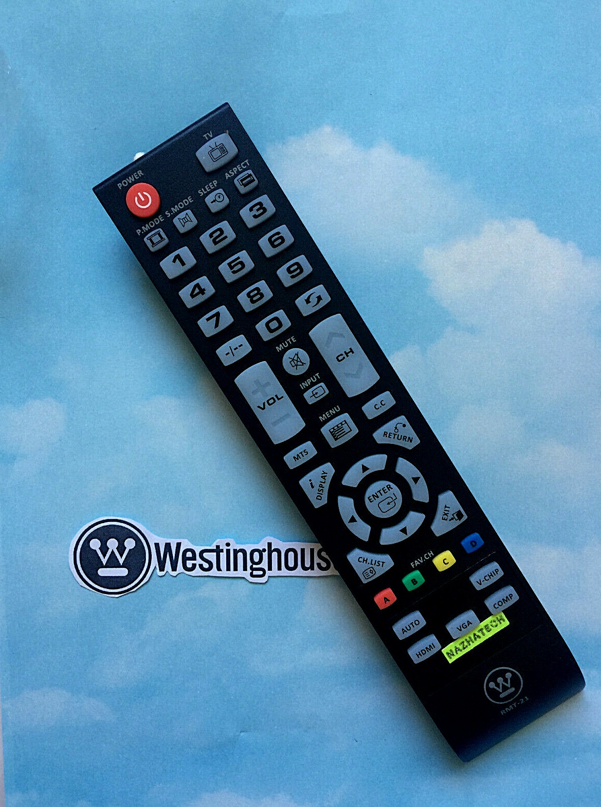 Original Westinghouse TV Remote DW46F1Y1, CW40T6DW, CW40T8GW, CW40T2RW ...