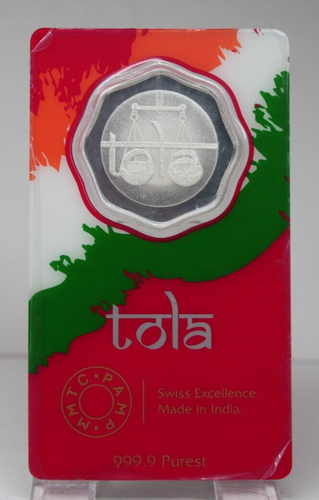 MMTC-Pamp 11.638 Gram Silver Tola in Assay Card [123GRA] | eBay