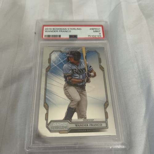 WANDER FRANCO Rookie Card RC ⭐️ 2019 Bowman STERLING ⭐️ MINT ⭐️ PSA 9 ...