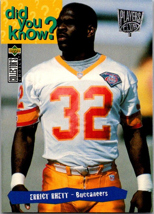 1995 Collector's Choice Football 37 Errict Rhett | eBay
