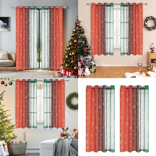 Semi Transparent Decorative Drapes Two Color Blending Polyester ...