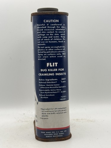 Vintage Empty Graphic Esso Flit Bug Insect Pint Can | eBay