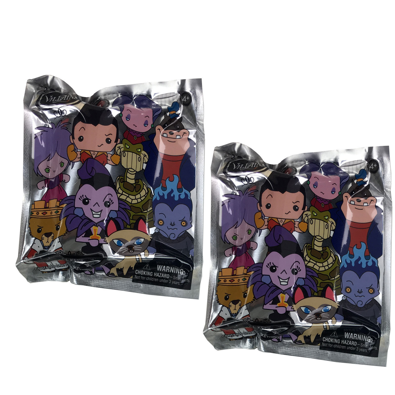 Brand New Walt Disney Villains Series 2 Figural 3-D Keyring Keychain ...