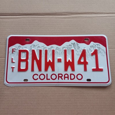 Vintage Colorado License Plate - "BNW-W41" | eBay