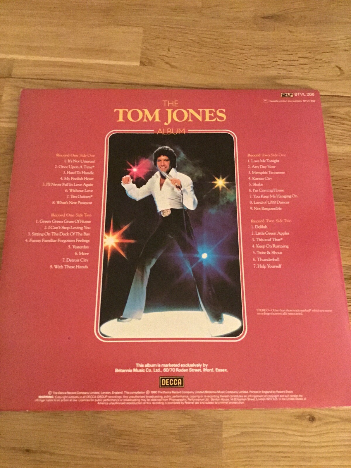 Tom Jones ‎– The Tom Jones Album Double Vinyl LP 1980 Decca ‎– BTVL 206 ...