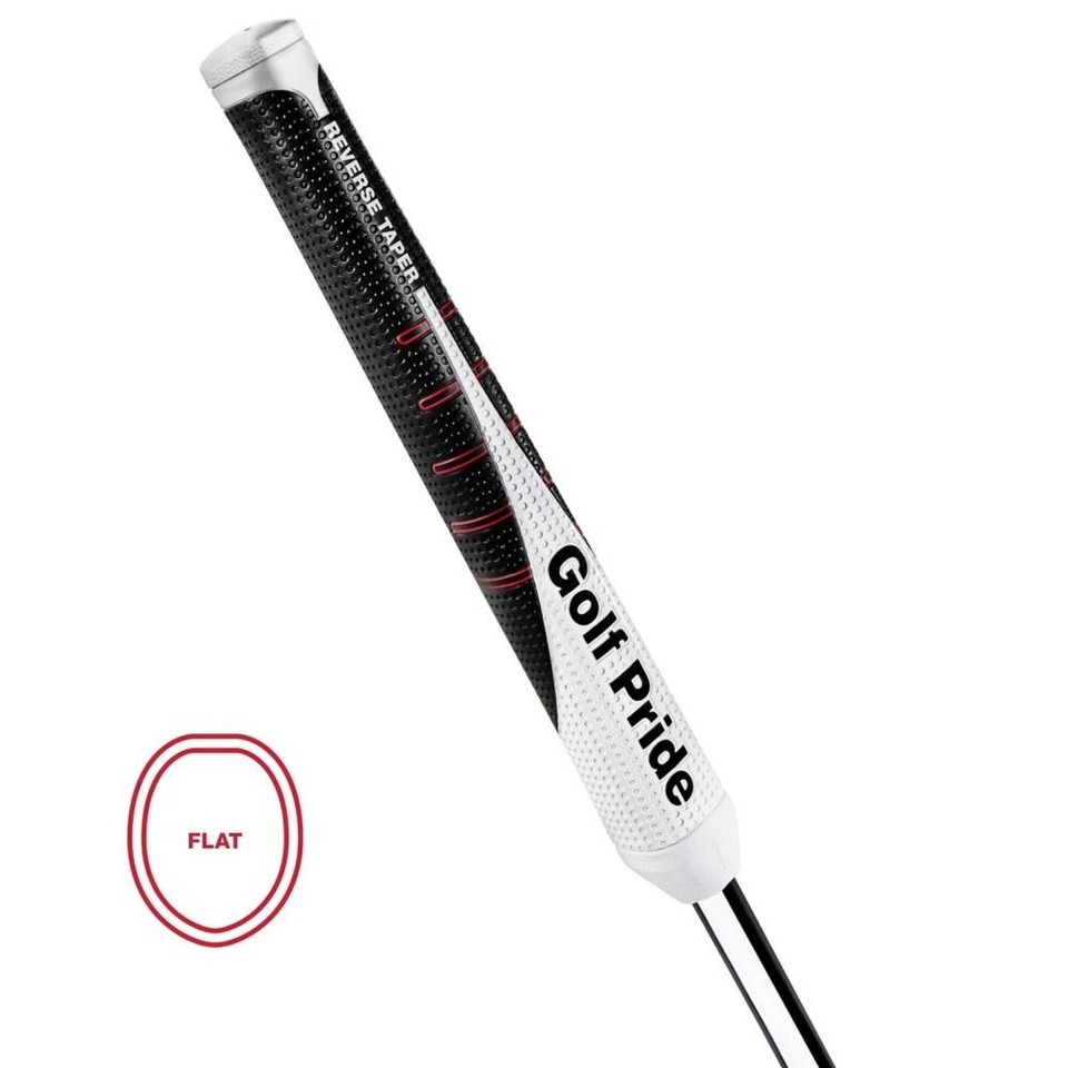 BRAND NEW Golf Pride Reverse Taper Flat MEDIUM - Black/Red/White Putter ...