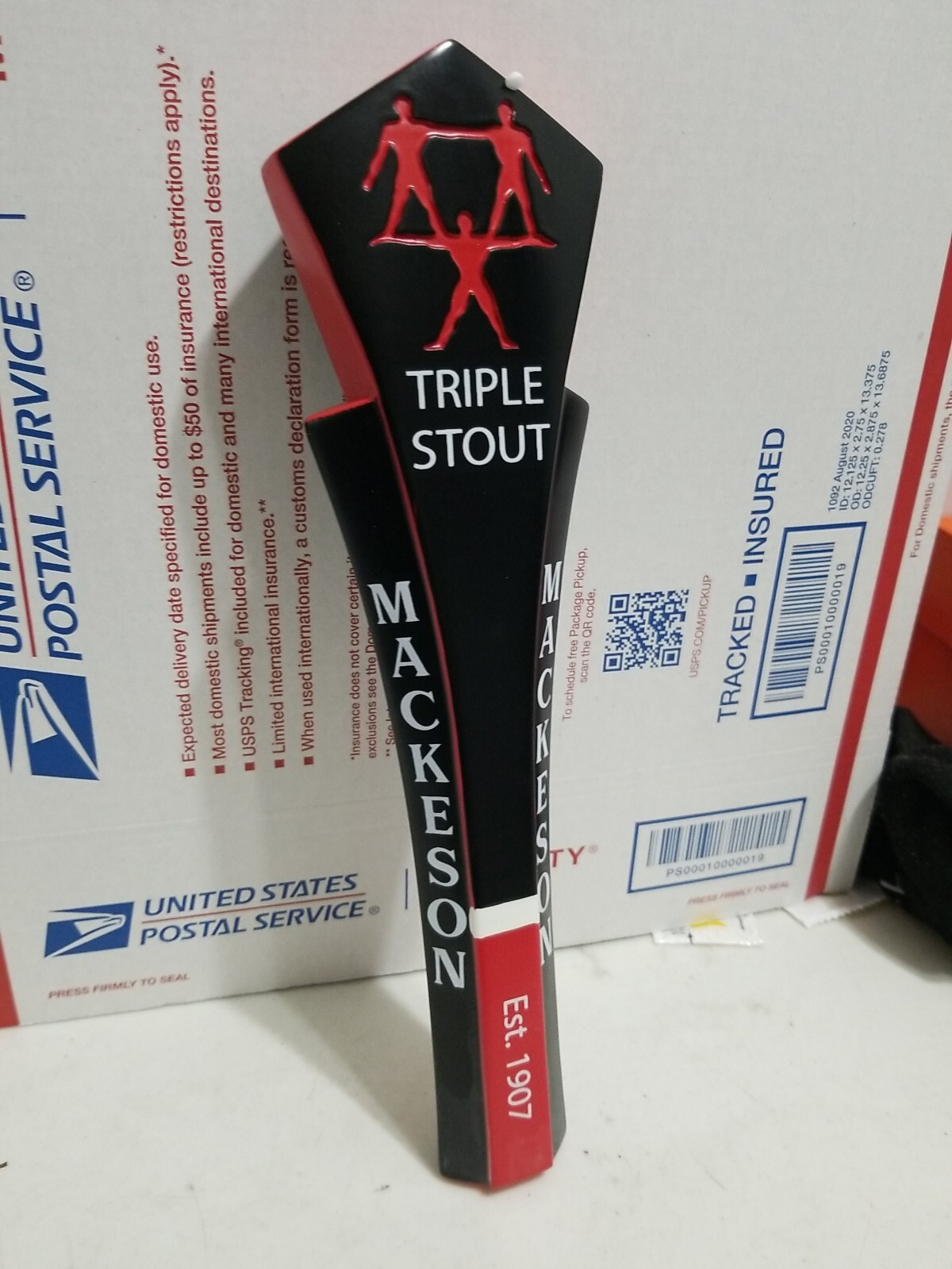 MACKESON TRIPE STOUT BEER TAP mancave display | eBay