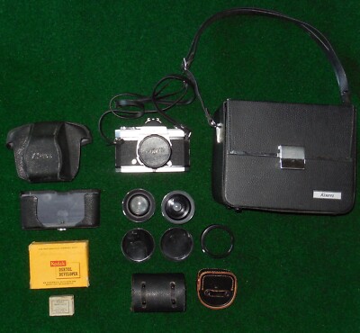 Kowa Camera w/3 Lens & Cases SE-T 35mm SLR Film Camera Very Nice Shape ...