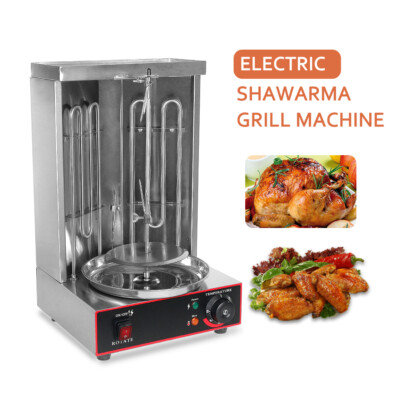 3KW Commercial Electric Shawarma Gyros Machine Grill Stainless Steel ...