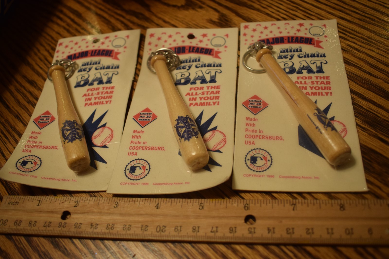 1 DOZEN NEW Texas Rangers Keychain Wooden Bat MLB Licensed SEALED | eBay