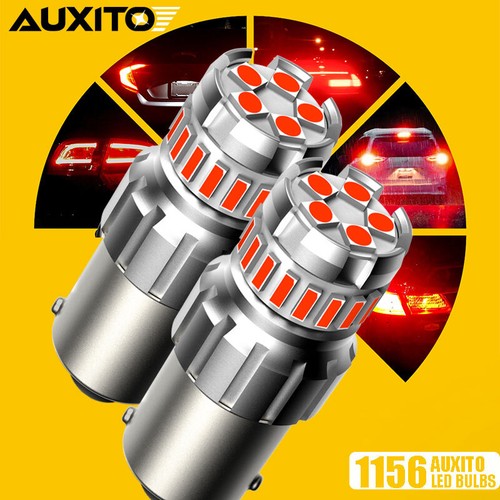 AUXITO 1156 7506 RED LED Tail Brake Stop Backup Reverse Bulbs Signal ...