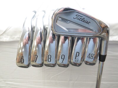 Used Titleist T350 Iron Set 5-PW+48* TT AMT Red R300 Regular Flex Steel ...