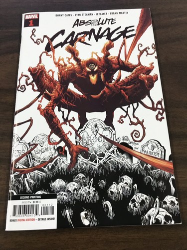 Absolu Carnage #1 (2019) Ryan Stegman Seconde Imprimé Donny Cates ...