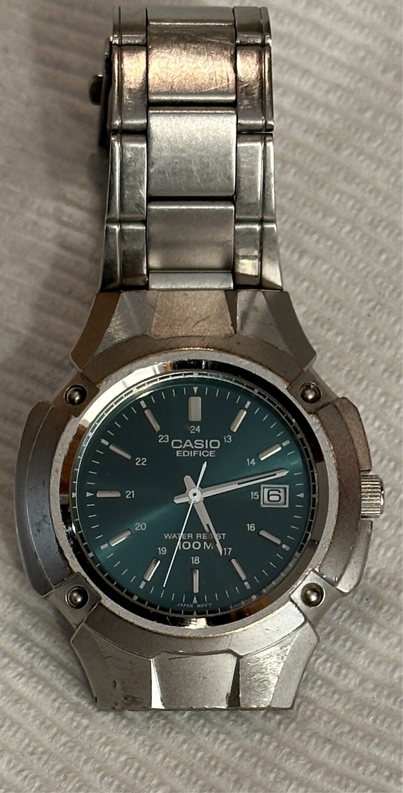 Rare Emerald green dial Casio MTP-3036 Edifice Quartz… - Gem