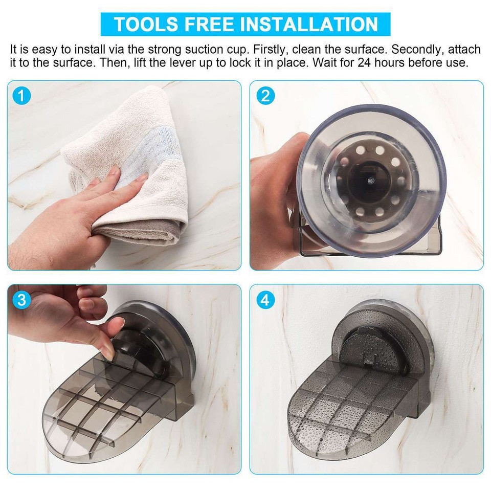 Shower Foot Rest Stand for Shaving Legs Suction Cup Bathroom Washing ...