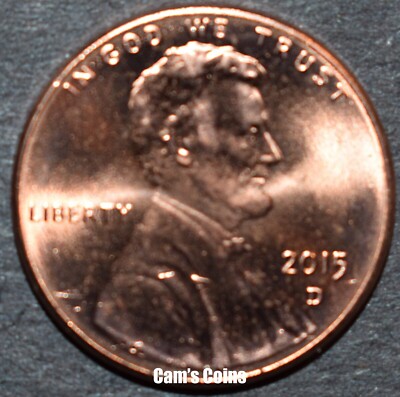 2015 D Lincoln Shield Penny Brilliant Uncirculated BU Mint Red Cent | eBay