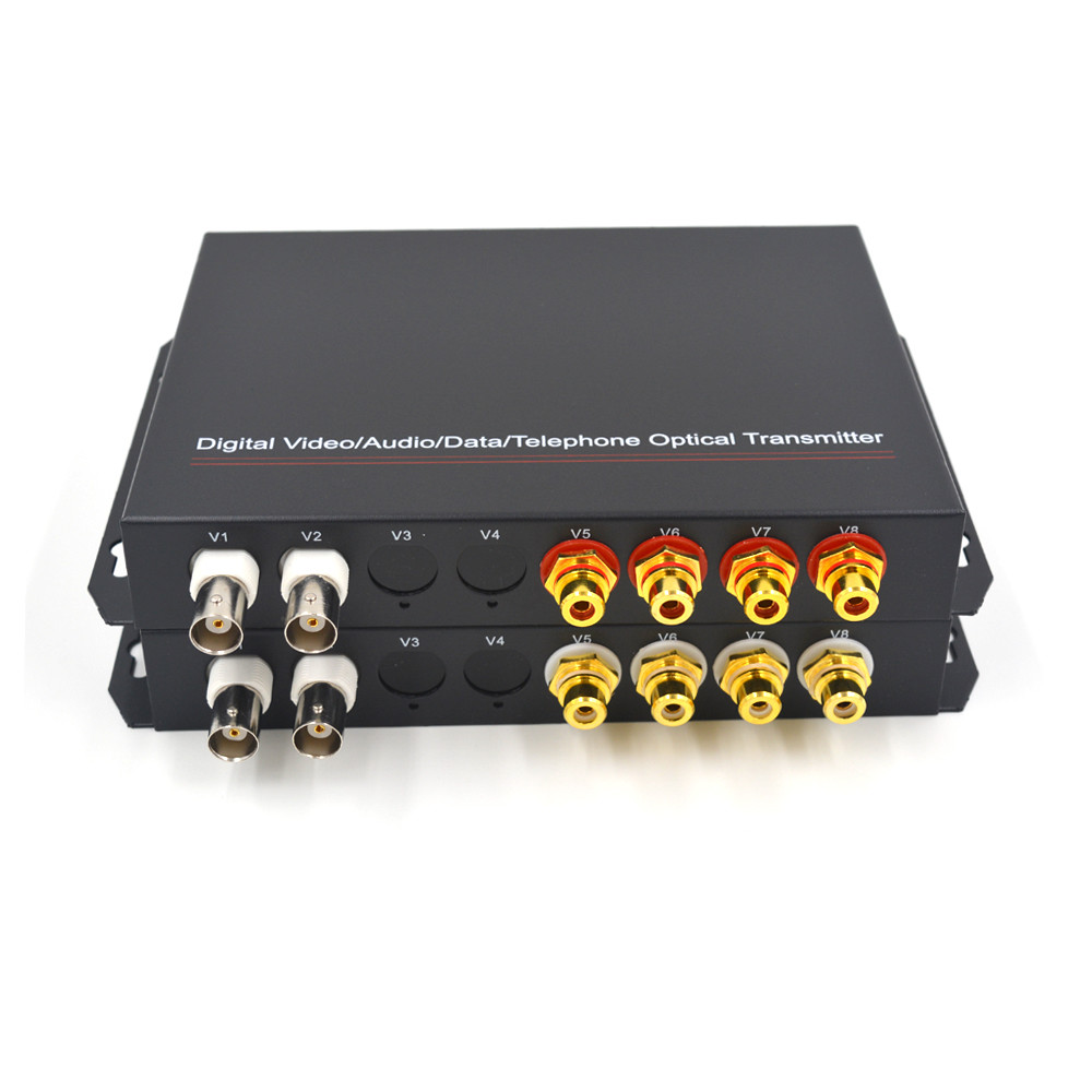 Video Audio Fiber Optic Media Converters Tx / Rx for Analog CCTV High ...