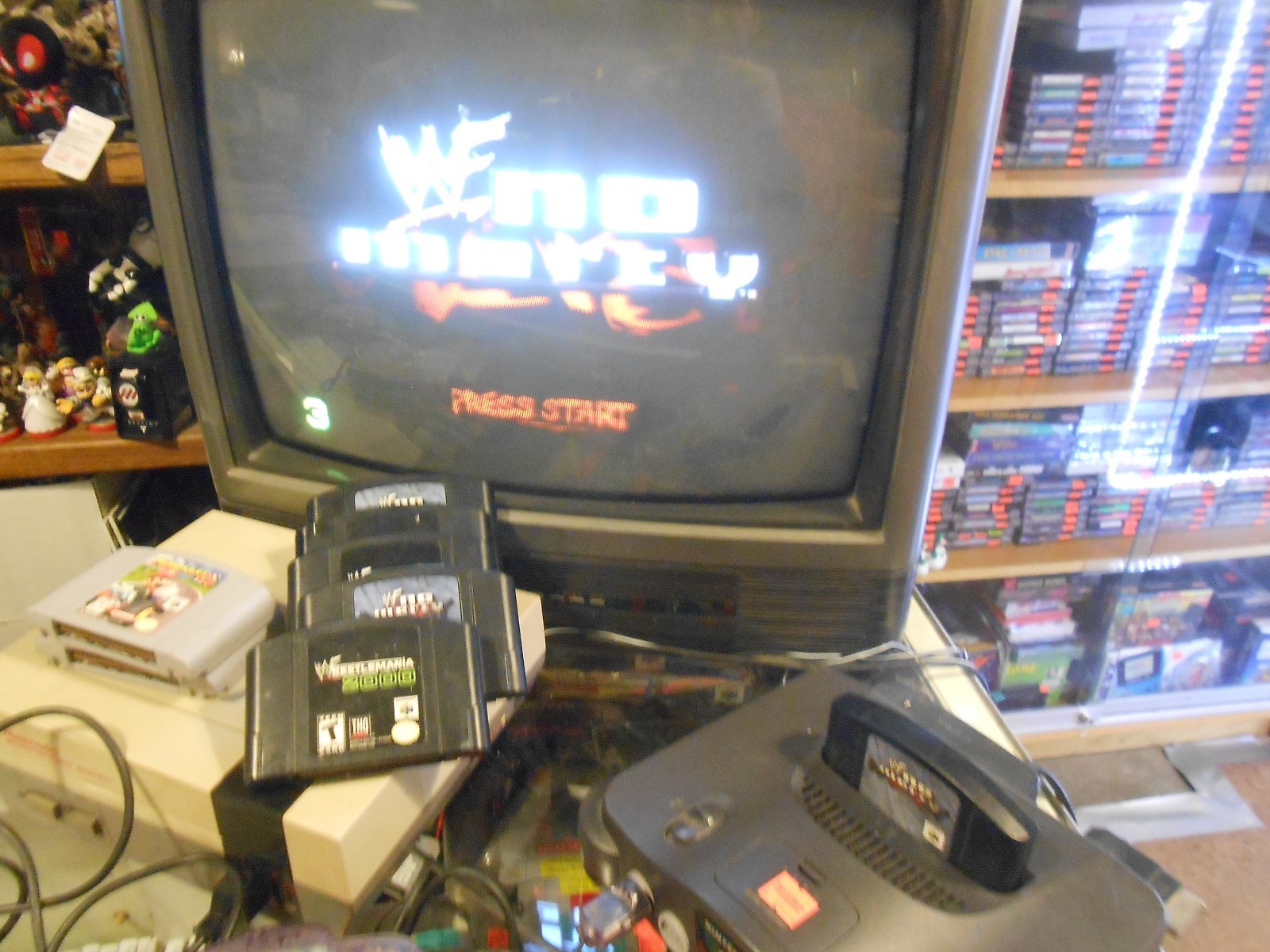 WWE/WWF No Mercy & Wrestlemania 2000 N64 Nintendo 64 WRESTLING GAME LOT ...