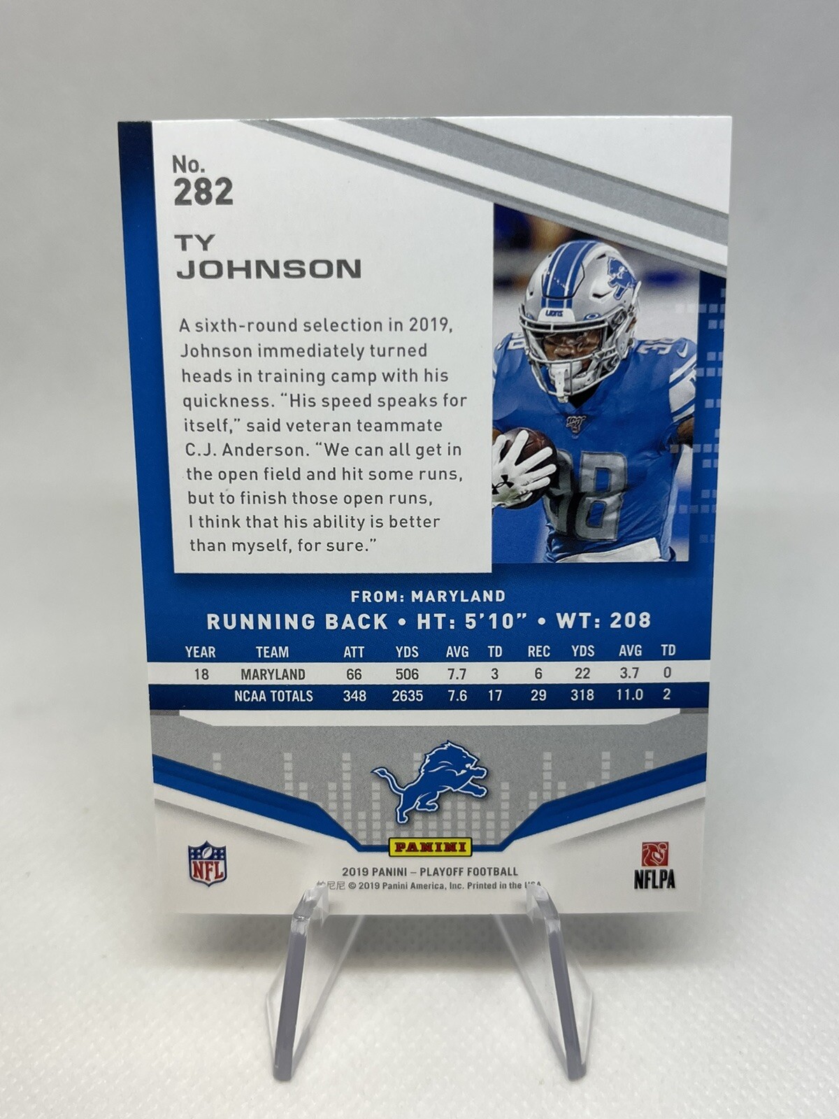 2019 Panini Playoff - Rookies #282 Ty Johnson (RC) for sale online | eBay