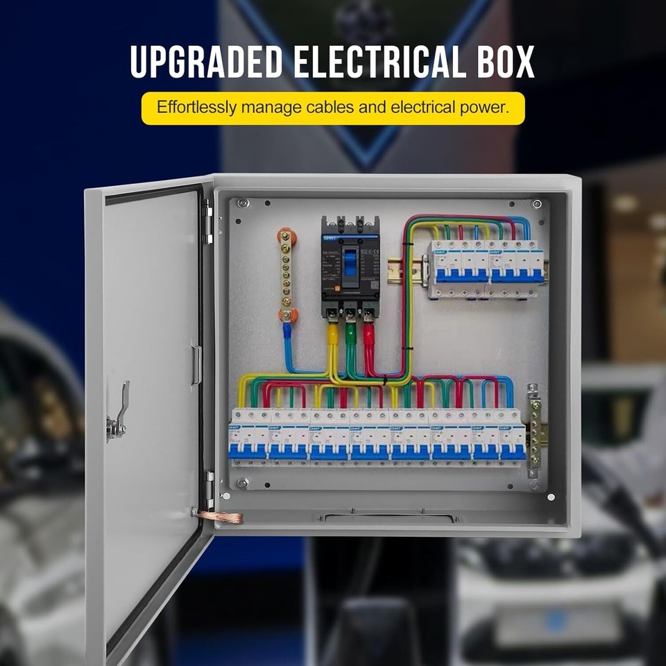 24"x24"x12" Steel Electrical Enclosure IP66 Wall Mount Junction Box ...