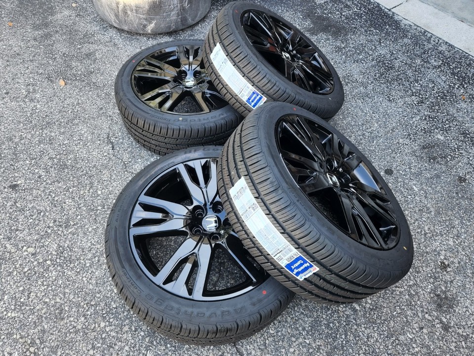 20" Gloss Black Fits Honda CRV Wheels & Tires HRV High Gloss Rims 20x8 ...