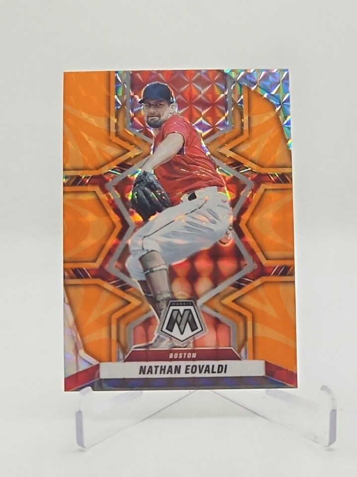 2022 Panini Mosaic #103 Nathan Eovaldi Orange Reactive Prizm Boston Red Sox MLB | eBay