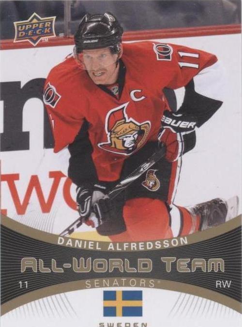 2010-11 Upper Deck - All-World Team Daniel Alfredsson #AW-27 for sale ...