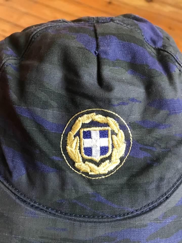greek hellenic air force utility field ball cap patrol hat blue lizard ...