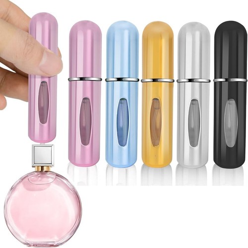 5PCS 5ml Travel Perfume Atomizer Refillable Mini Cologne Spray Bottle ...