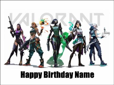 Valorant Cake Toppers Edible Birthday Cupcake Decorations | eBay Australia