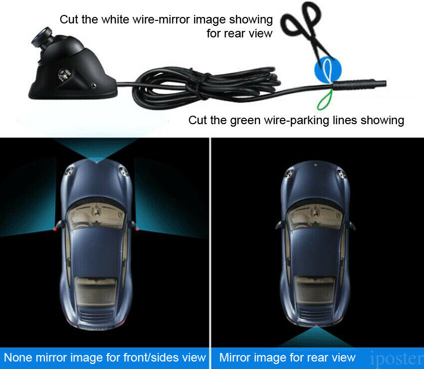OEM Car Rear View Mirror Monitor 4.3"+No1 Mount+CCD Color Reversing ...