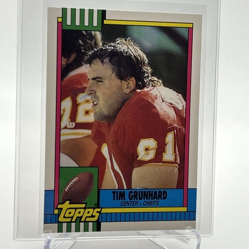 1990 Topps Traded Tim Grunhard Rookie Football Card #103T Mint FREE ...