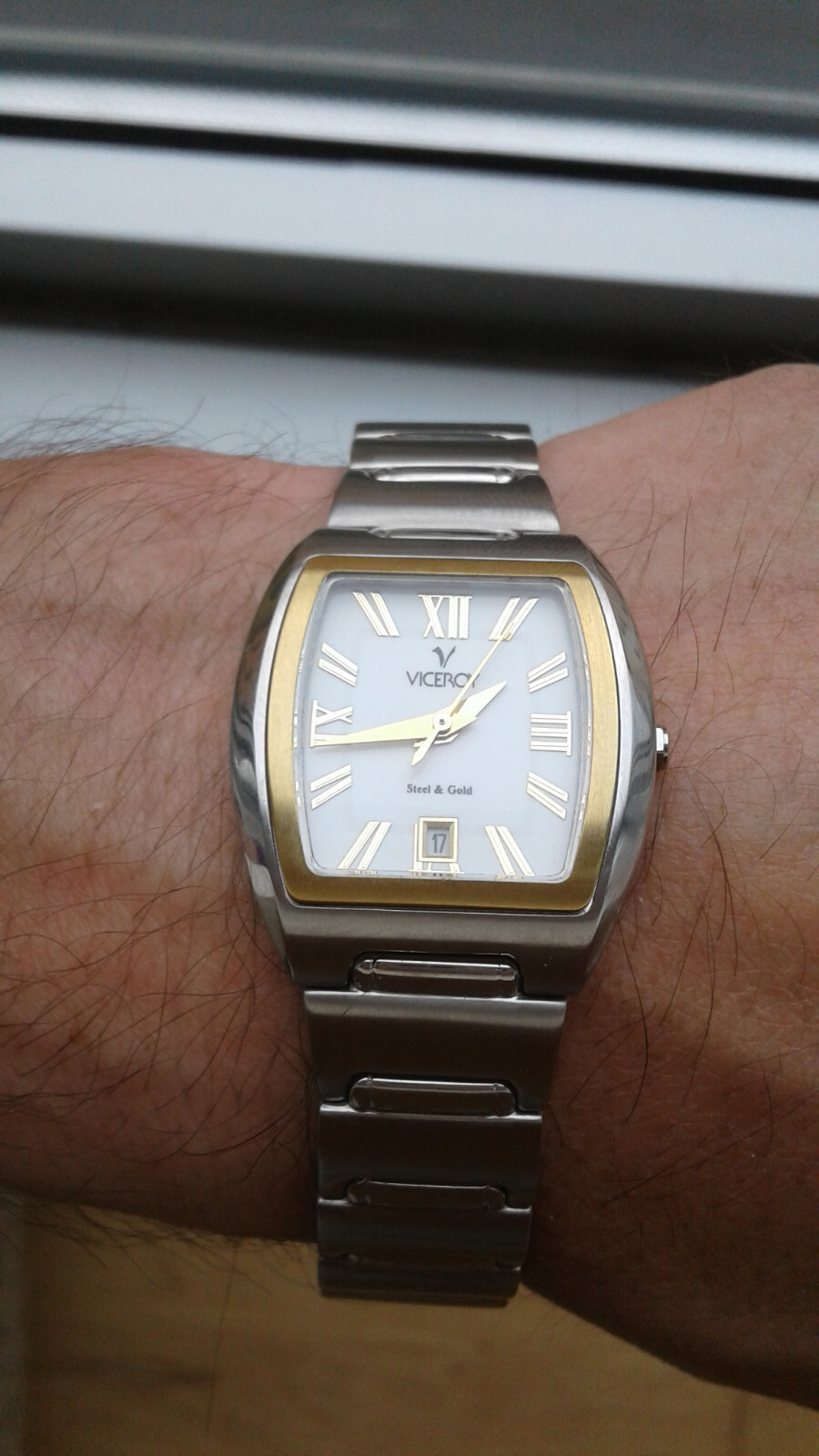 Viceroy 40382 PREMIUM STEEL & 18K SOLID GOLD VINTAGE COLLECTION NOS ...