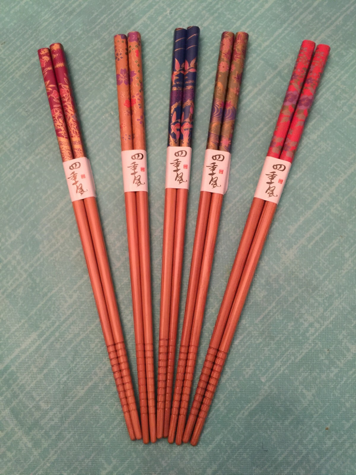 Japanese 5 Design Variation Pretty Flowers Chopsticks/ Hairsticks w ...