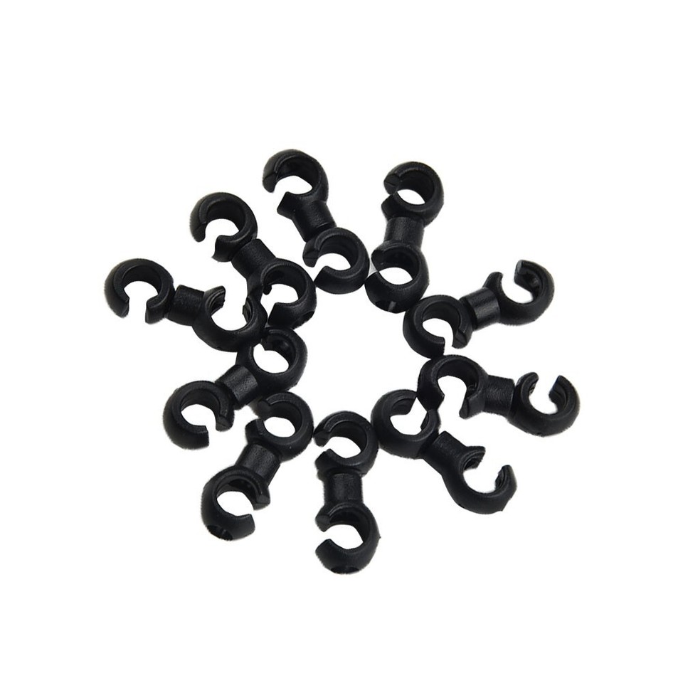 10x S Shaped Hook Clips Brake Cable Wire Ties Buckle Rotate Bike ...