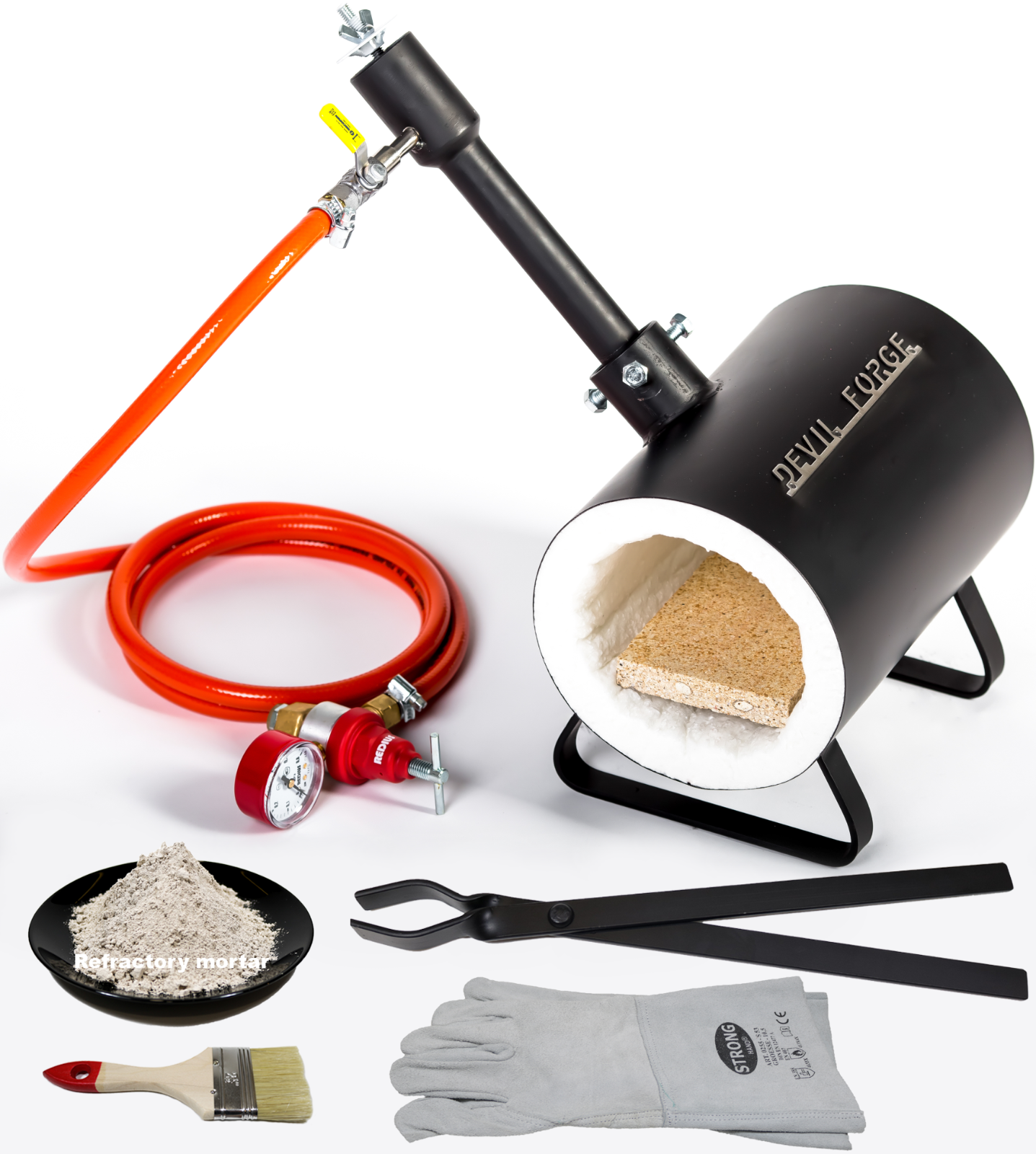 DFS GAS PROPANE FORGE Furnace Burner Knife Making Blacksmith Farrier ...