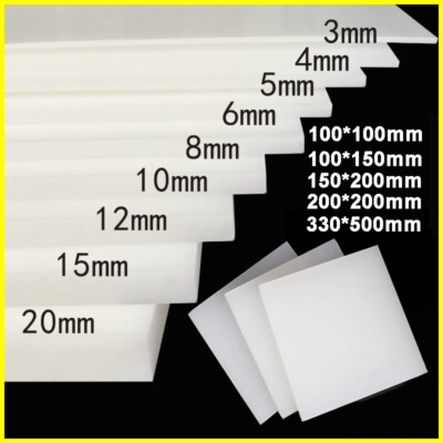 Polypropylene Plastic Sheet Plate 3/4/5/6/8/10/20mm Model Making, Arts ...