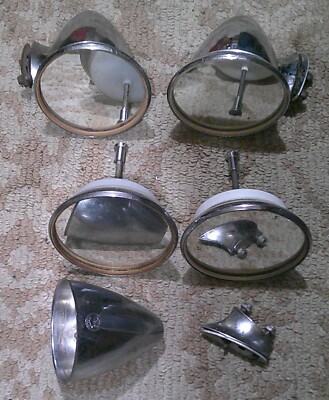 1960's Walpres 30560 Bullet Fender Wing Mirror Parts Lot Sunbeam Alpine ...